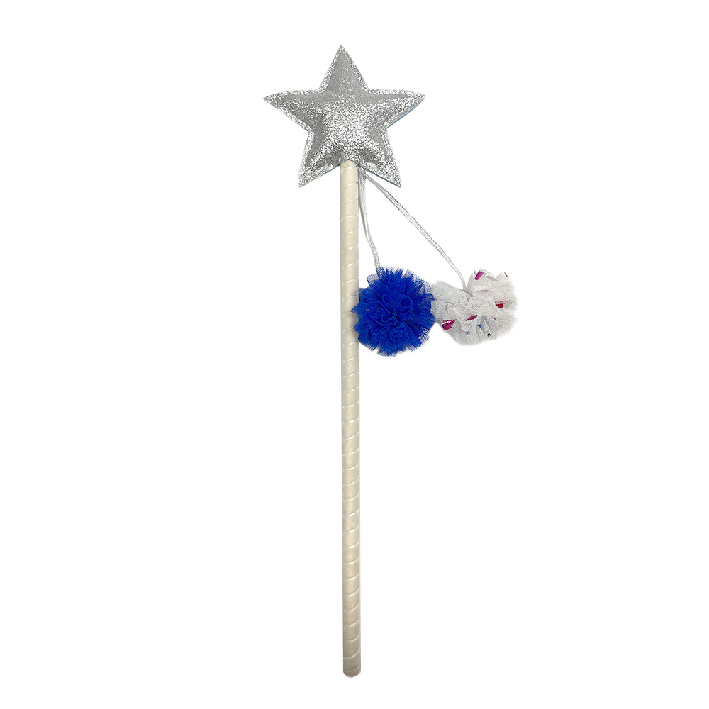 Glittering Cloud Wand with Bow and Crown-Glittering Cloud Wand with Bow ...